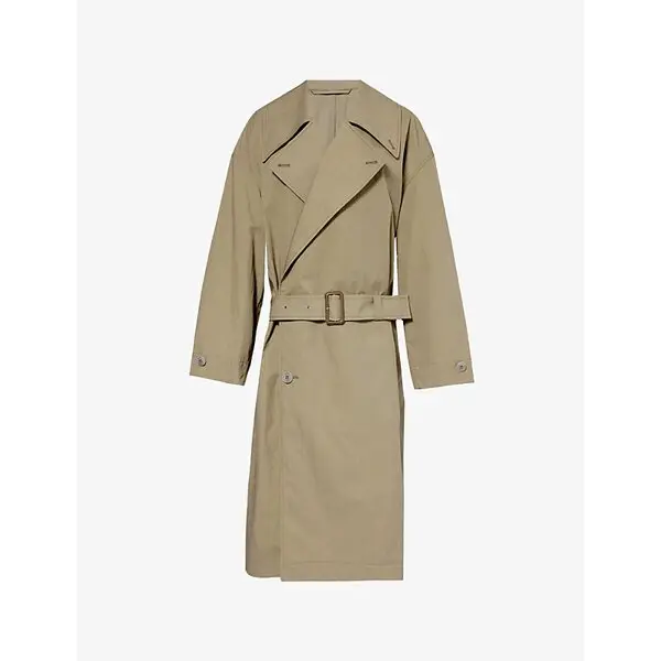 Buy LEMAIRE Tibetan Detachable-belt Cotton-blend Trench Coat